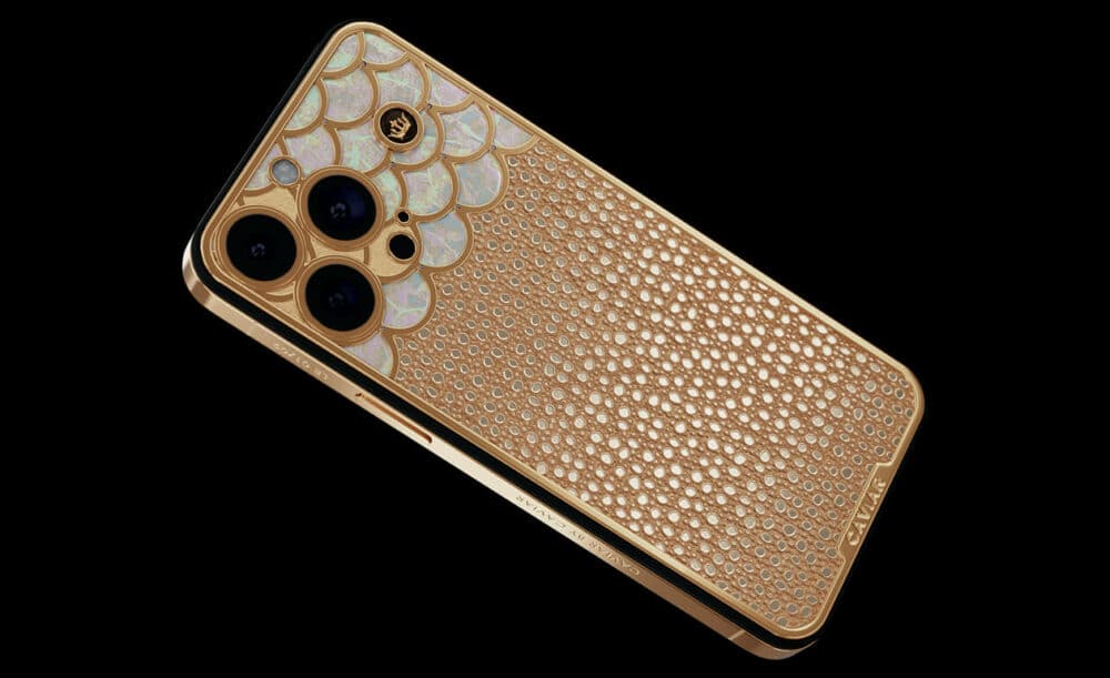 มือถือ iPhone Gold Champagne Crystal Pro/Max - Boonlapo